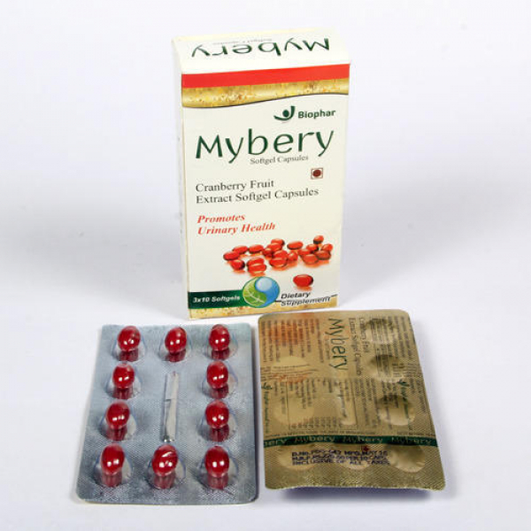 Myberry Capsules 10's, schedule: H, 10 Capsule(s) in a strip, Canberry ...